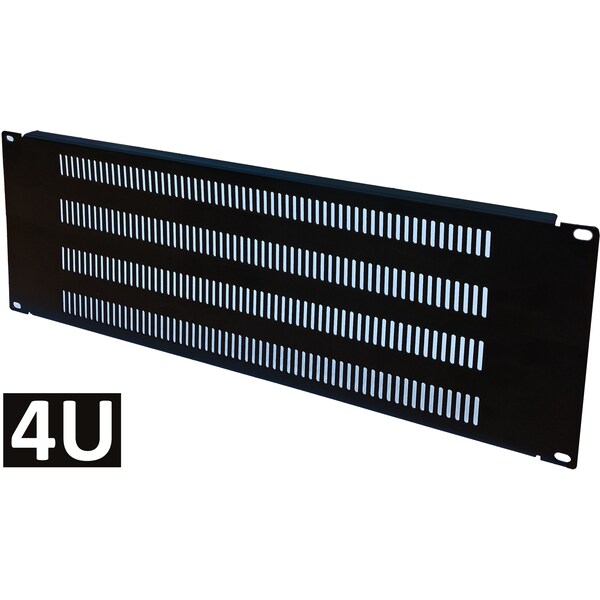 Electriduct 19" Universal Blank Rack Mount Panels - Electriduct QWM-ED-WM-VENT-4U | Zoro